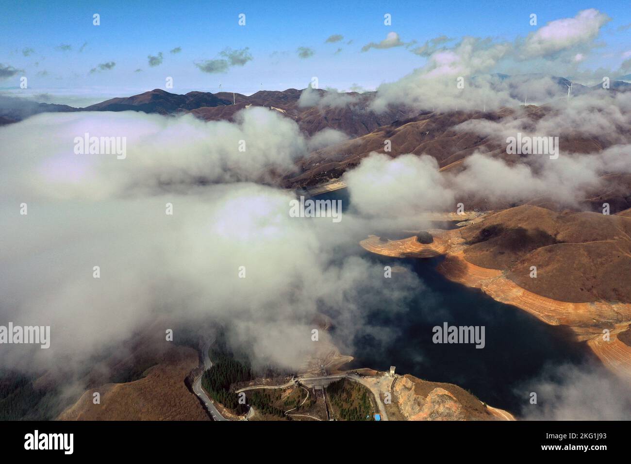 Aerial photos show the splendid views of Tianhu Naitonal Wetland Park ...
