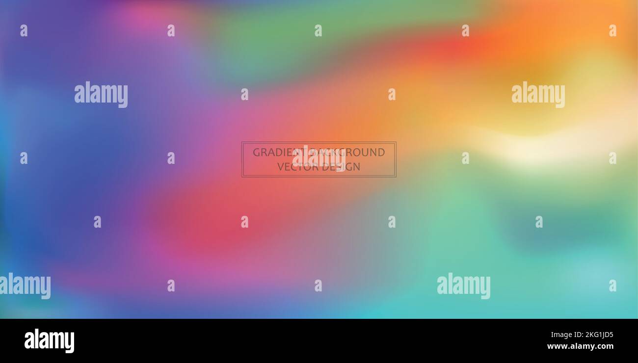 Panoramic web template multicolor gradient background, stylish design ...