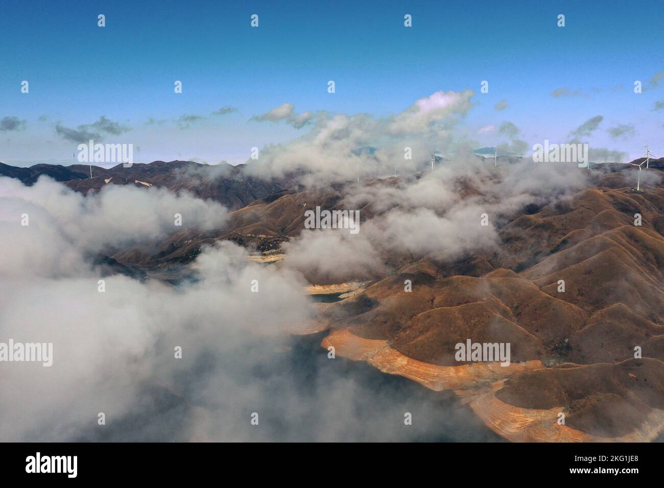 Aerial photos show the splendid views of Tianhu Naitonal Wetland Park ...