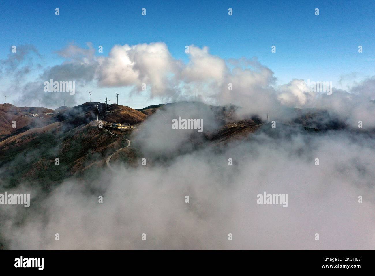 Aerial photos show the splendid views of Tianhu Naitonal Wetland Park ...