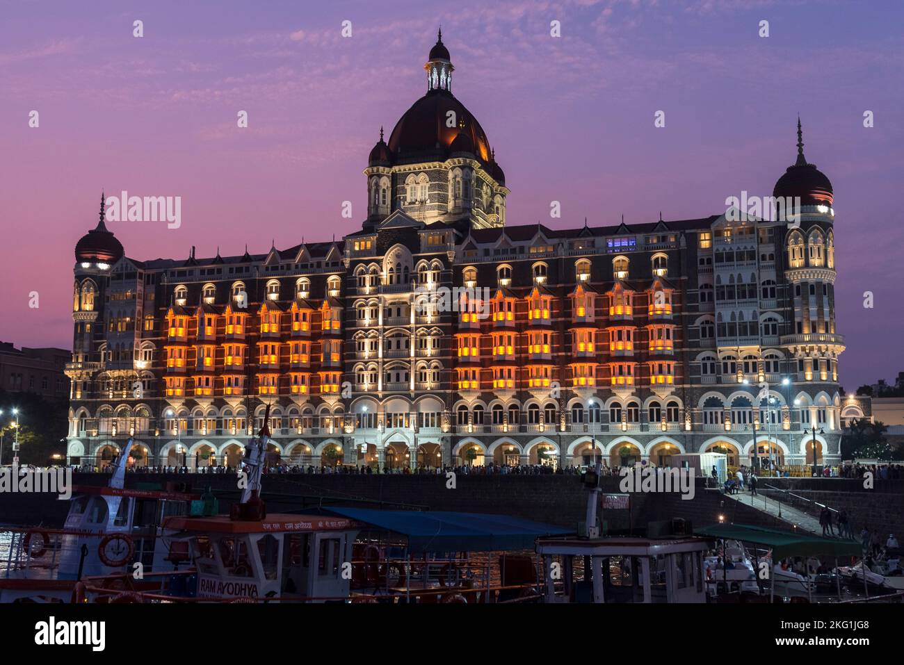Taj Mahal Palace Hotel, Apollo Bandar, Colaba, Bombay, Mumbai, Maharashtra, India Stock Photo ...