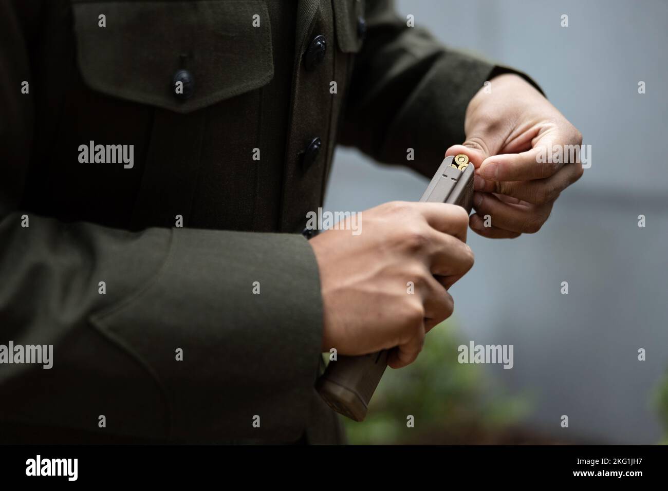 U.S. Marine Corps Pfc. David Morales, a rifleman with the 1st Battalion ...