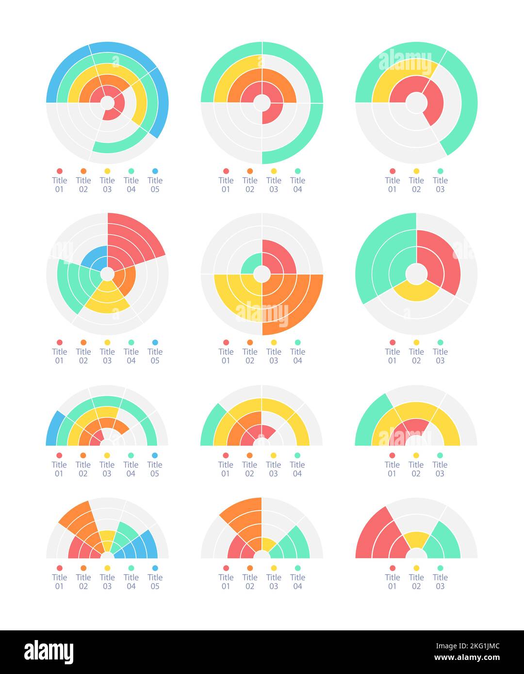 Circular Statistical Diagram Stock Vector Images Alamy