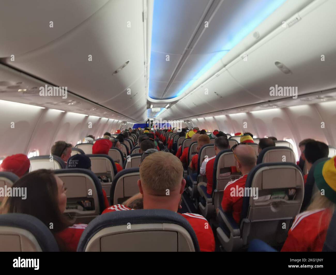 A shuttle flight from the UAE to Doha full of Wales fans ahead of the ...
