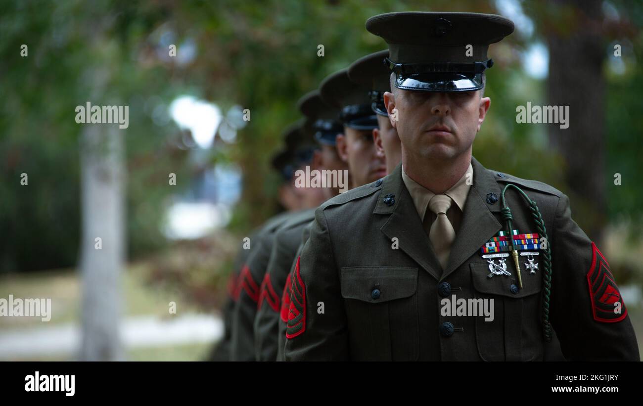 U.S Marine Corps Gunnery Sgt. Britt Davis, an intelligence chief with ...
