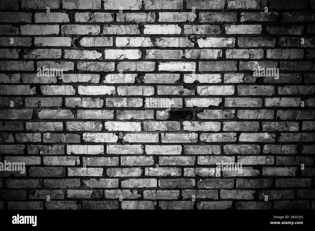 background texture brick wall of old brick black and white photo with a ...