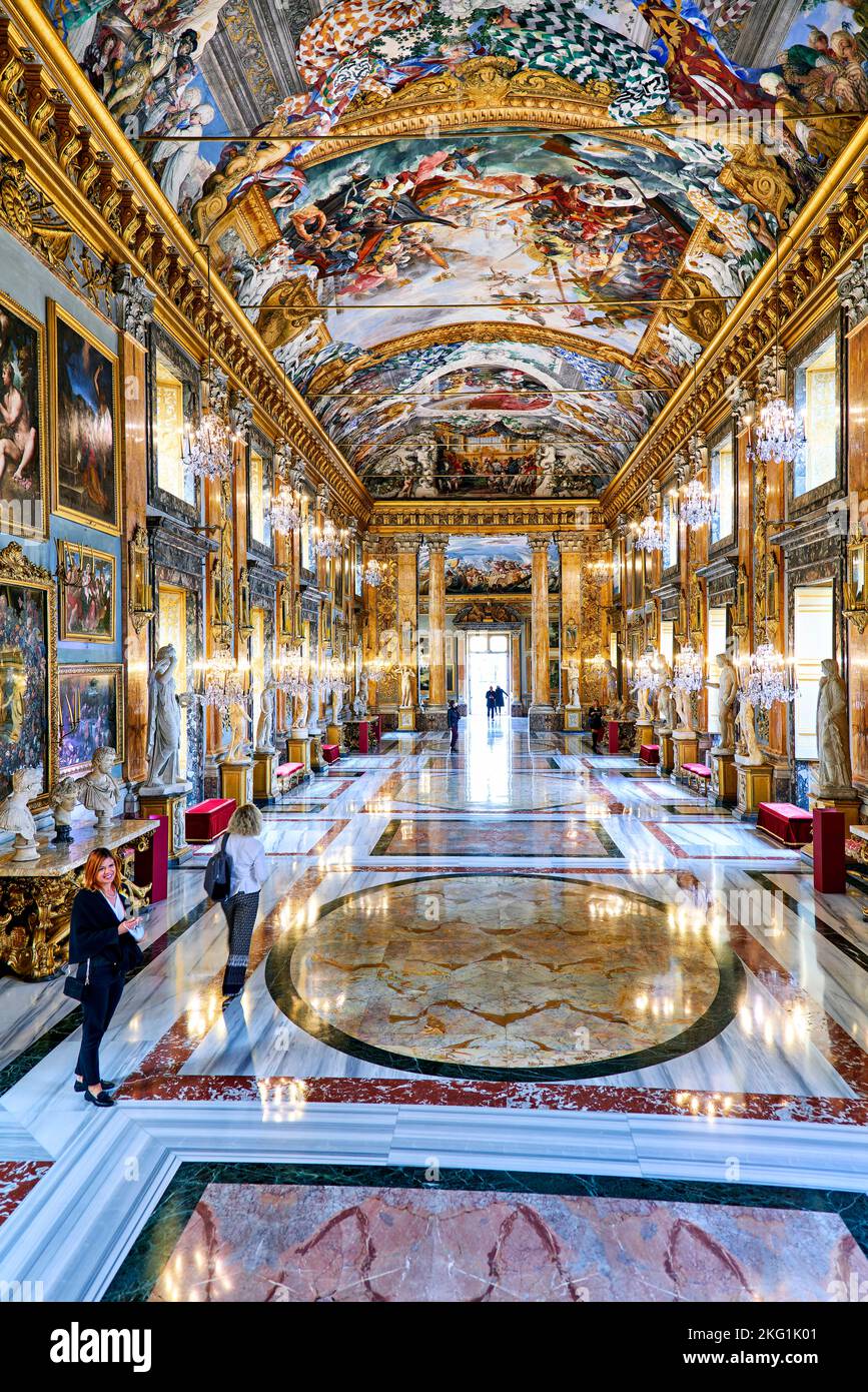 Rome Lazio Italy. Colonna Art Gallery in Palazzo Colonna. The Great ...