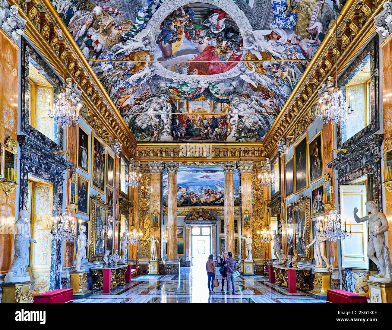 Rome Lazio Italy. Colonna Art Gallery in Palazzo Colonna. The Great ...