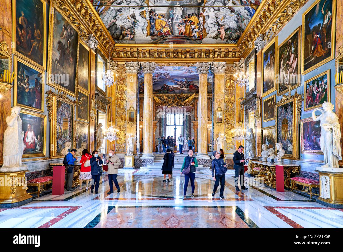 Rome Lazio Italy. Colonna Art Gallery in Palazzo Colonna. The Great ...