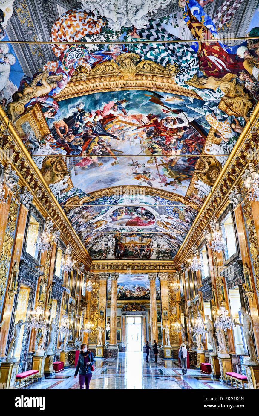 Rome Lazio Italy. Colonna Art Gallery in Palazzo Colonna. The Great ...