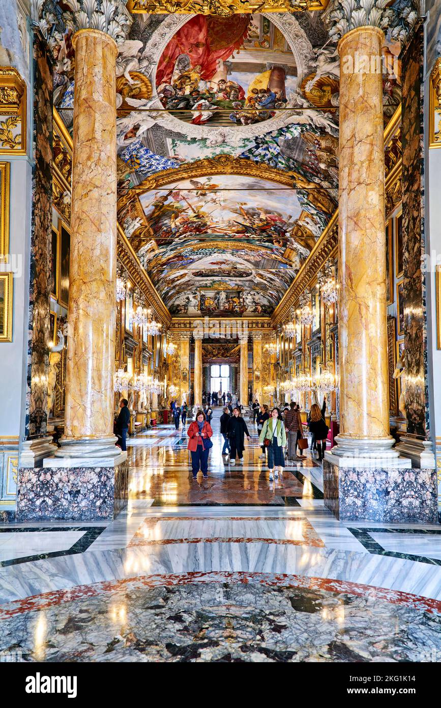 Rome Lazio Italy. Colonna Art Gallery in Palazzo Colonna. The Great ...