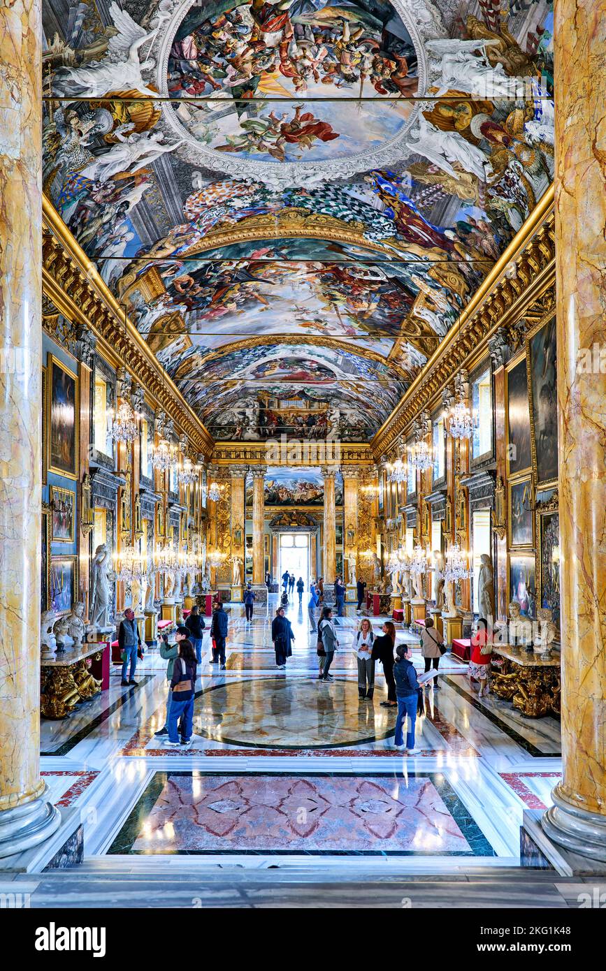Rome Lazio Italy. Colonna Art Gallery in Palazzo Colonna. The Great ...