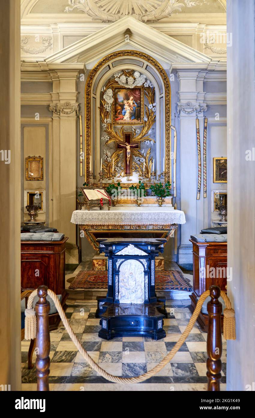 Rome Lazio Italy. Colonna Art Gallery in Palazzo Colonna. The Chapel ...