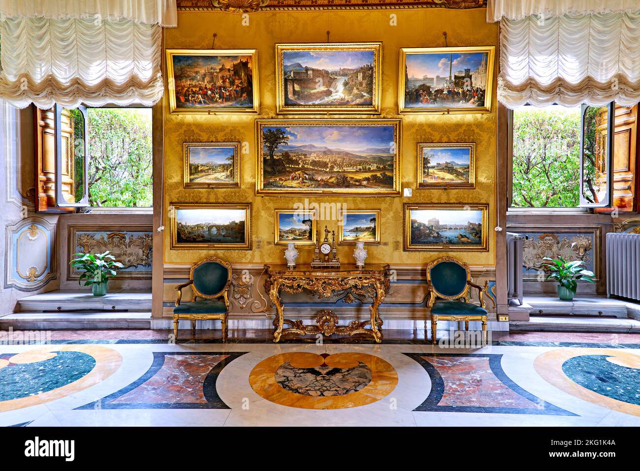 Rome Lazio Italy. Colonna Art Gallery in Palazzo Colonna. Princess ...