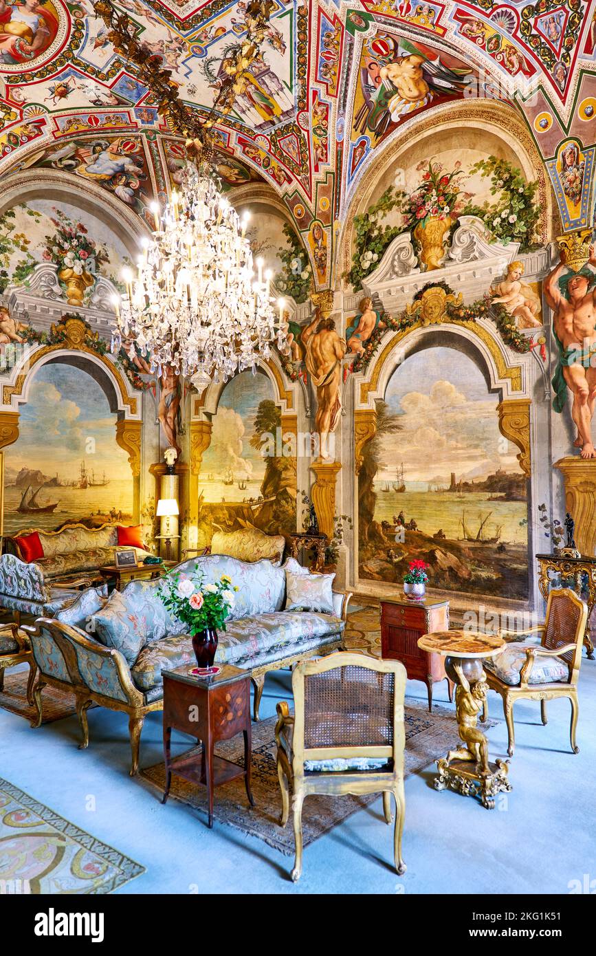 Rome Lazio Italy. Colonna Art Gallery in Palazzo Colonna. Princess ...