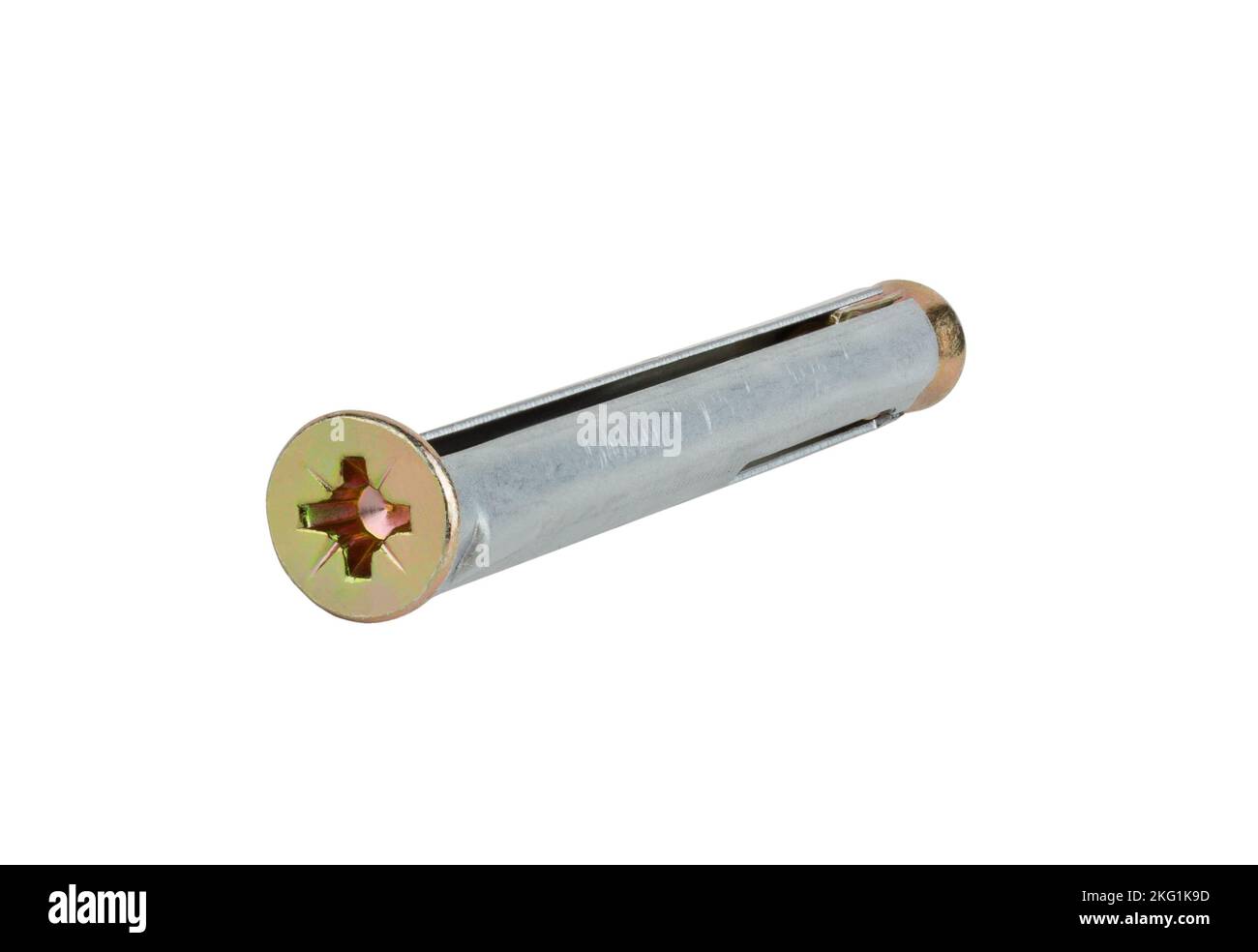 frame anchor steel dowel isolated on a white background with clipping ...