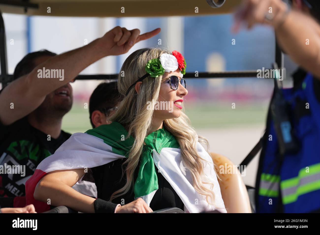 An Iran fan in Qatar, during the FIFA World Cup 2022. Picture date ...