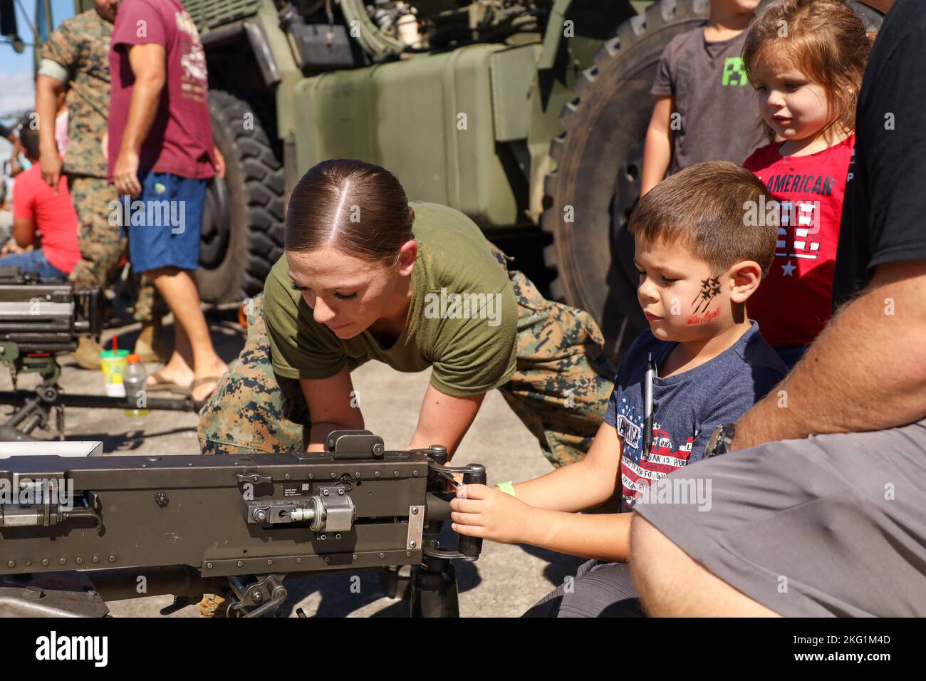 U.S. Marine Corps Lance Cpl. April Carney, an administrative specialist ...