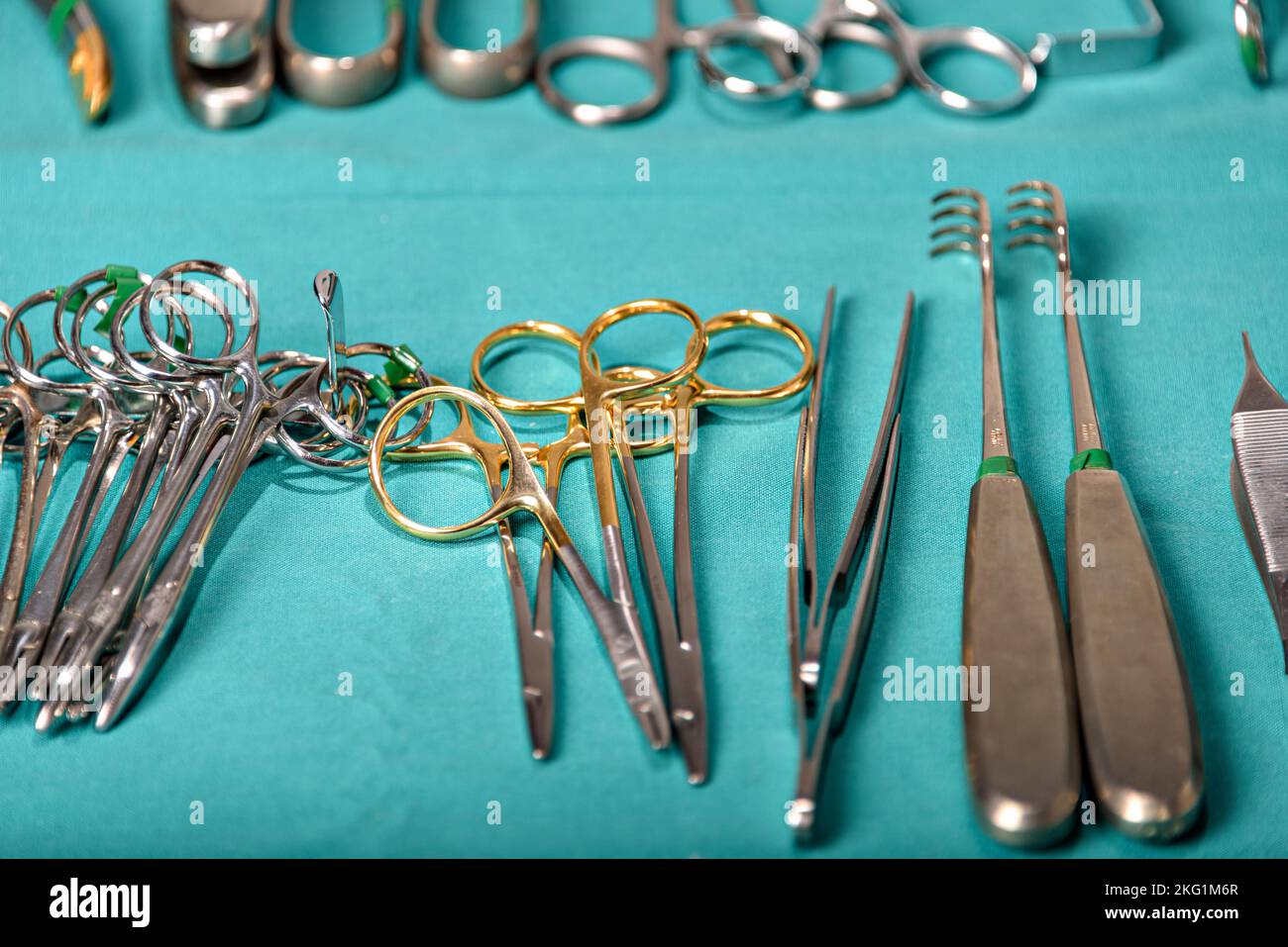 Prepare For Surgical Instruments During Operation Scissors Forceps And