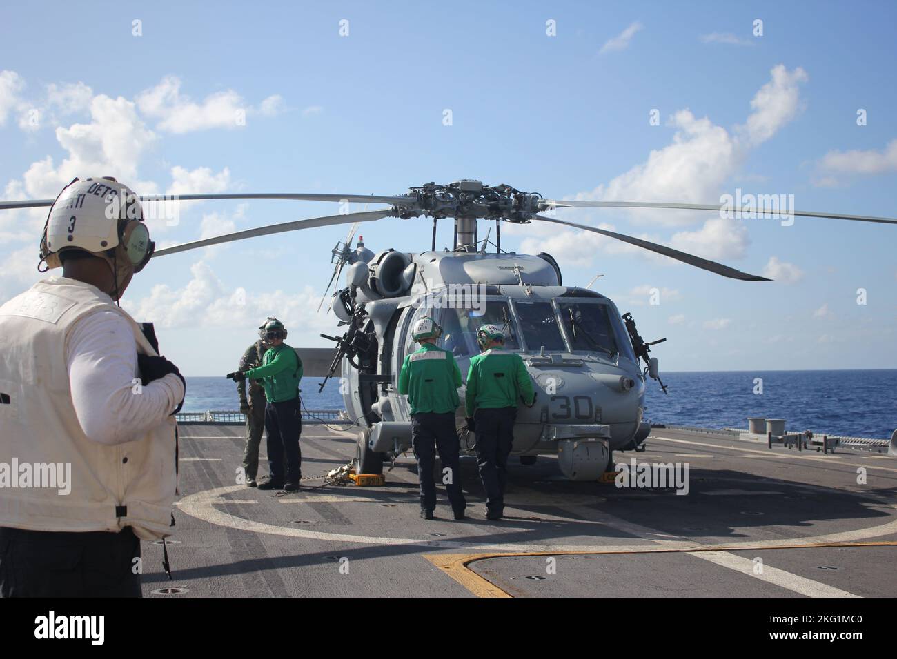 221023-N-N3764-0001 CARIBBEAN SEA - (Oct. 23, 2022) – Sailors assigned ...