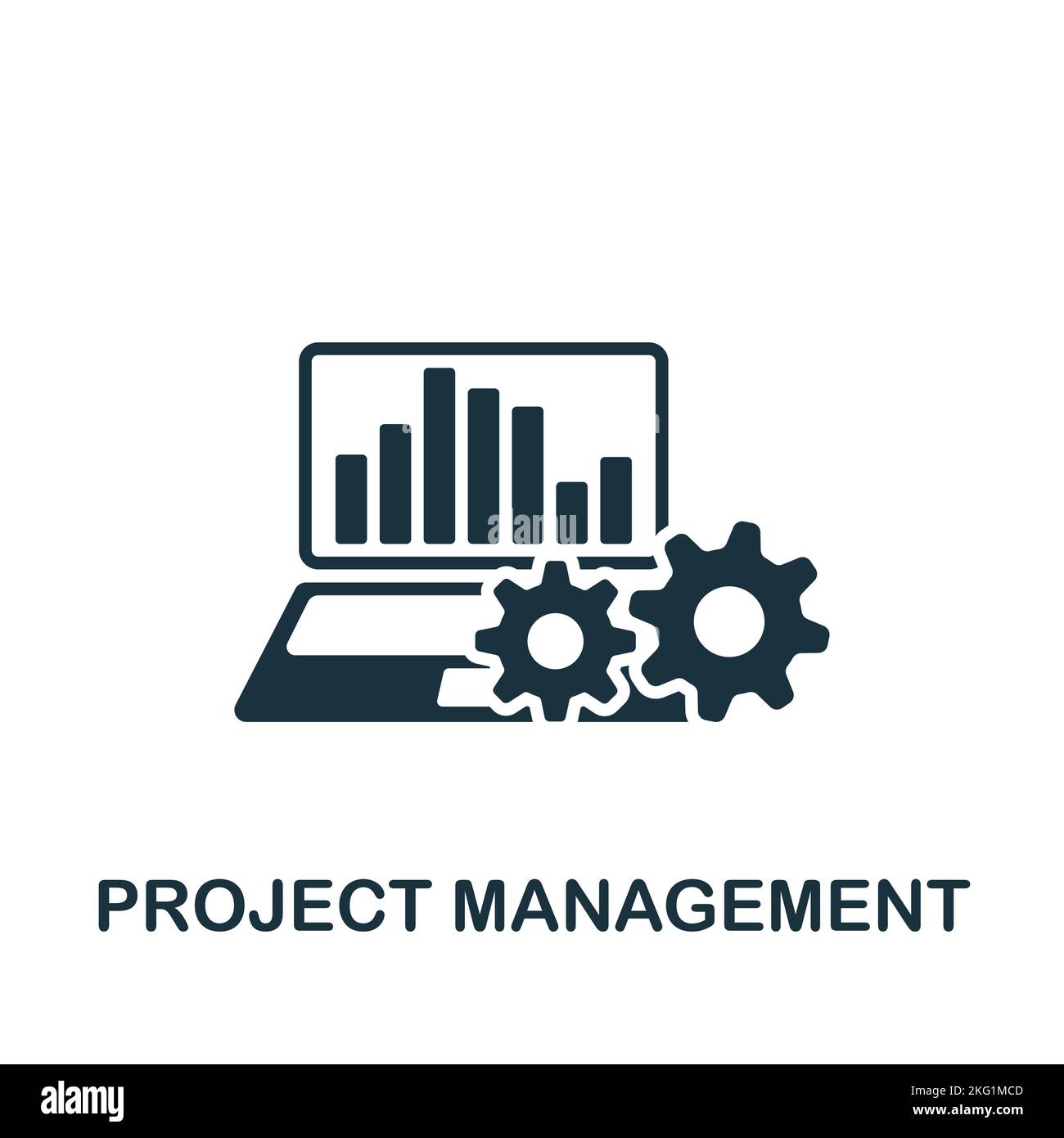 Project Management icon. Monochrome simple Project Planning icon for ... Project Management icon. Monochrome simple Project Planning icon for ...
