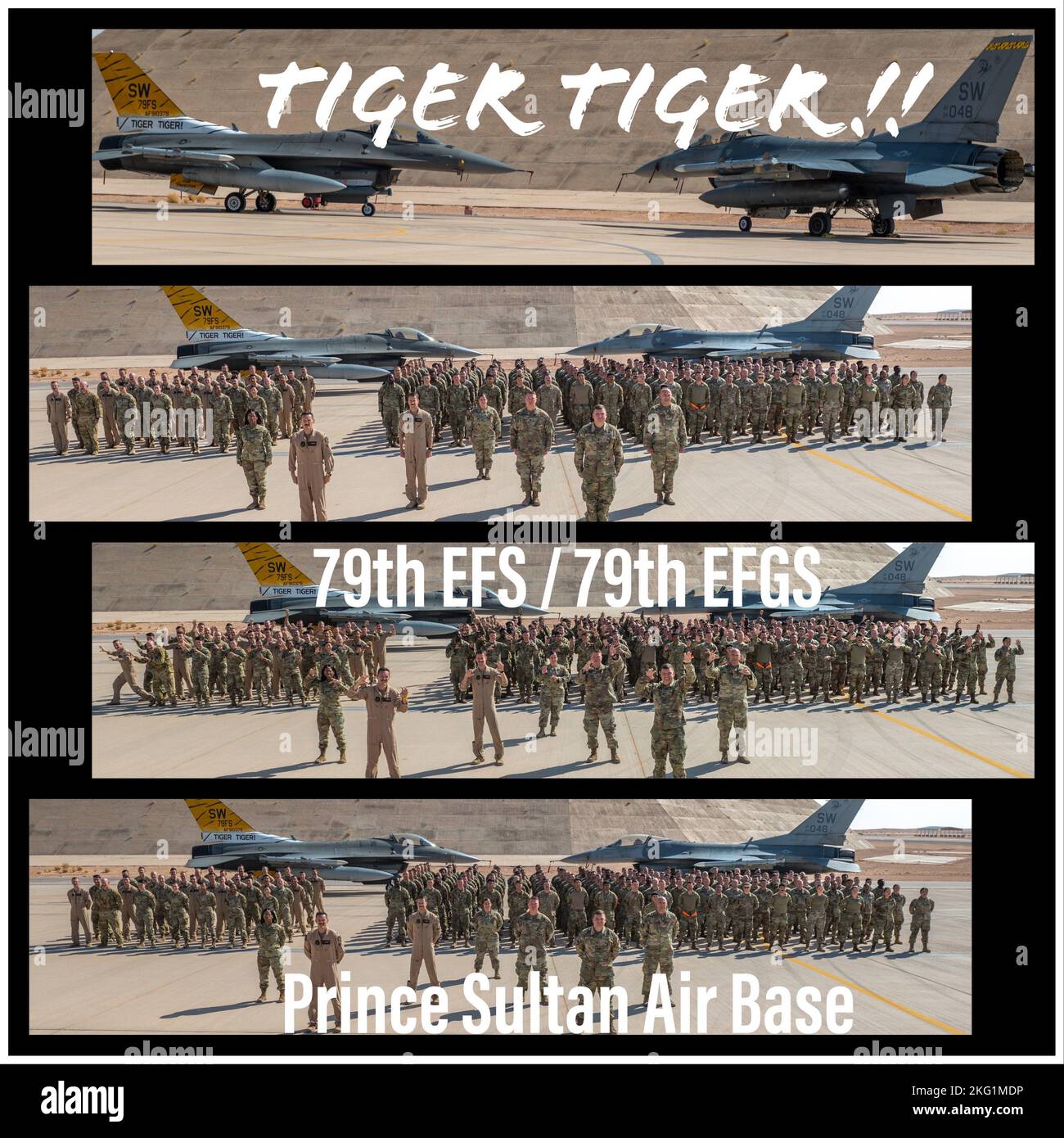 U.S. Air Force Airmen assigned to the 79th Expeditionary Fighter ...