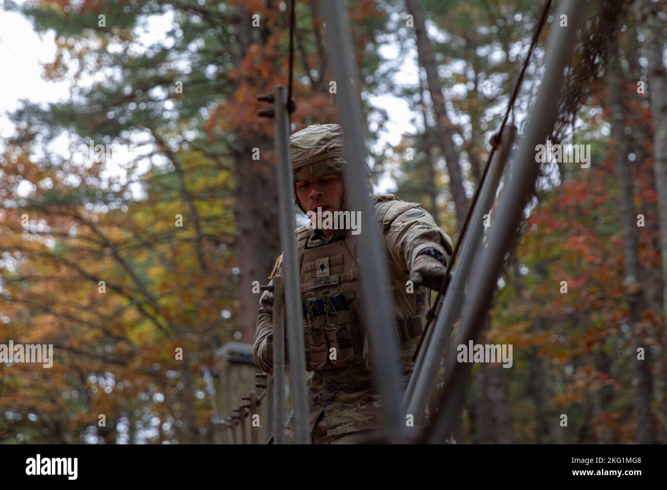 Spc. Griffin Shields, a Soldier from Alpha Company of the 3rd Battalion ...