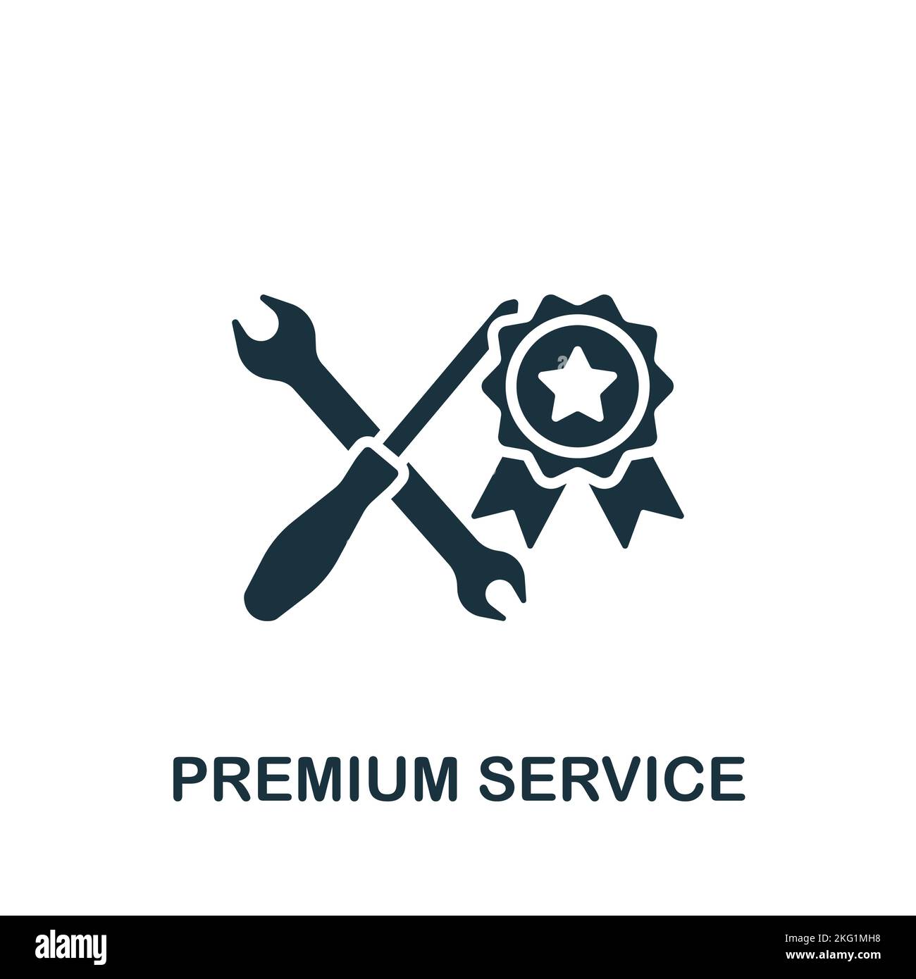 Premium Service icon. Monochrome simple Project Planning icon for ...
