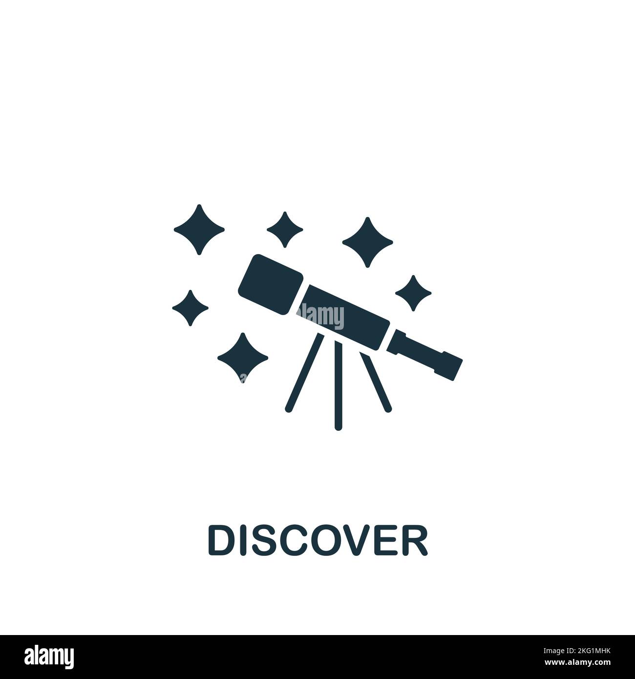 Discover icon. Monochrome simple Project Planning icon for templates ...