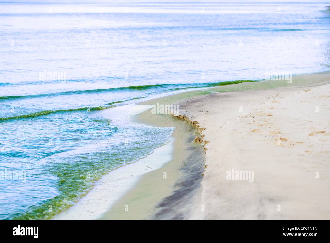 natural background, sandy shore and water closeup Stock Photo - Alamy