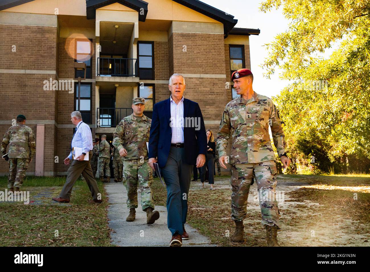 U.S. Senator for North Carolina Thom Tillis and members of his staff ...