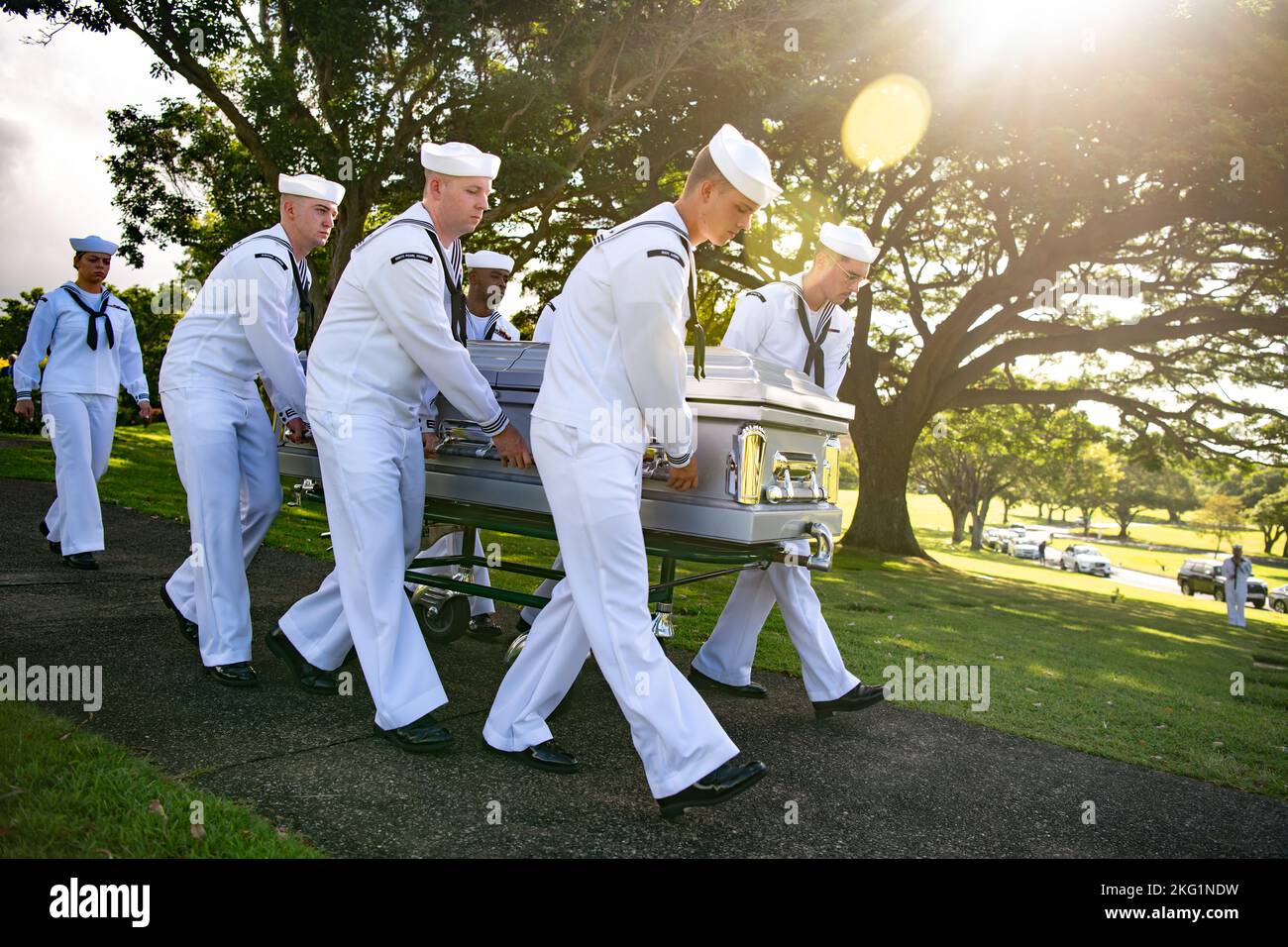 U.S. Navy Sailors assigned to Navy Region Hawaii and the Defense POW ...