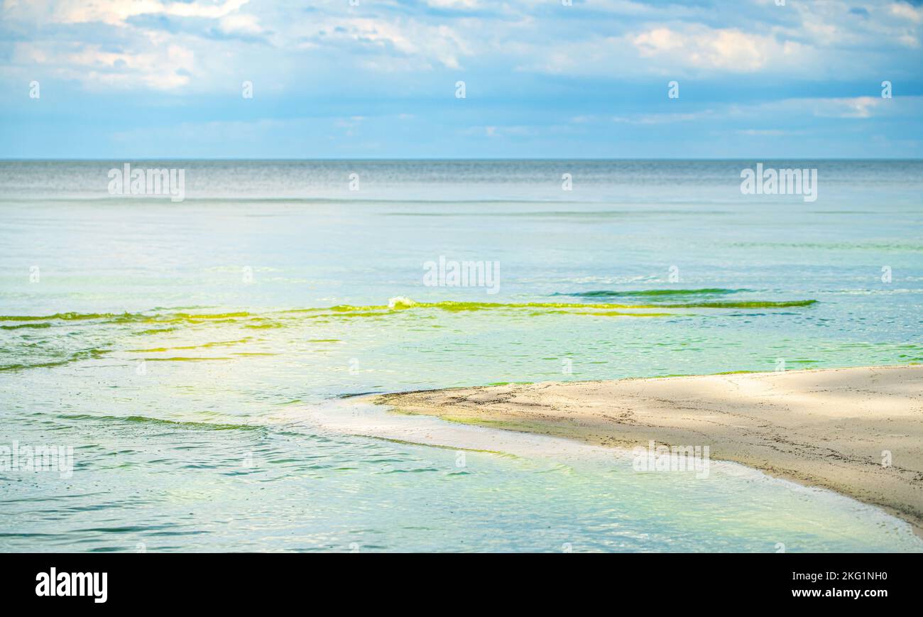 natural background, sandy shore and water closeup Stock Photo - Alamy