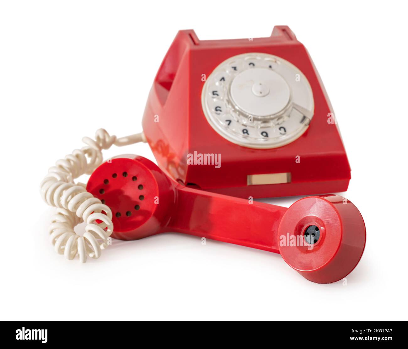 Retro landline telephone Cut Out Stock Images & Pictures - Alamy