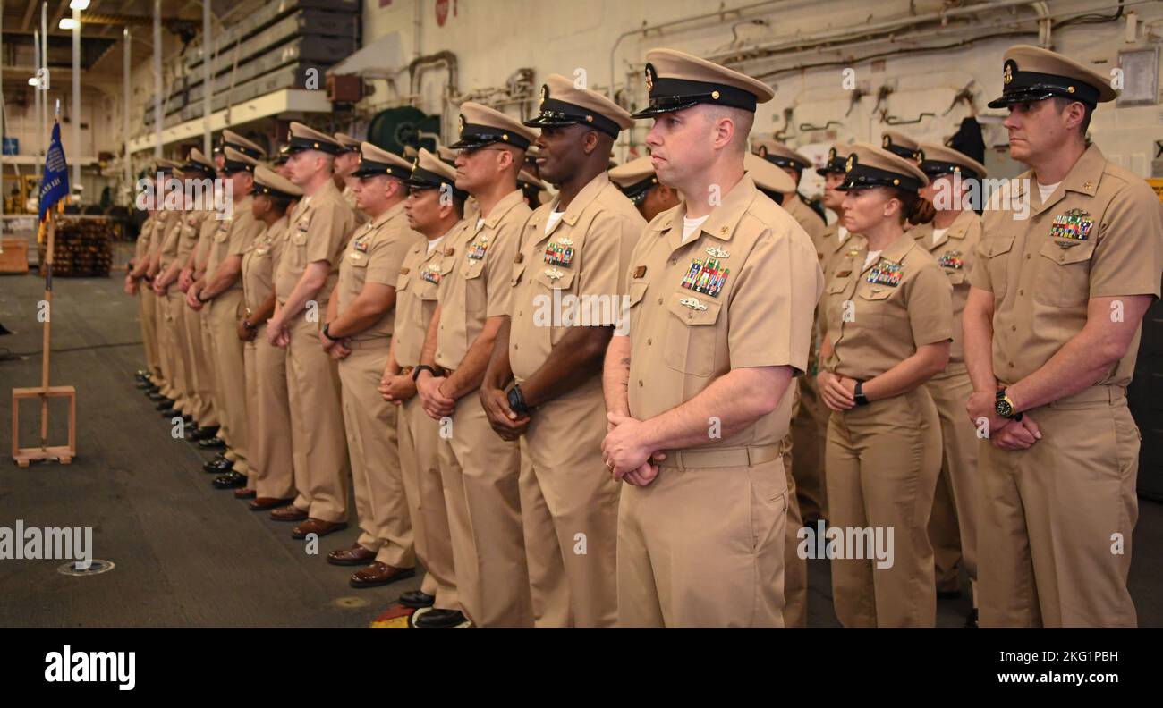 SASEBO, Japan (Oct. 24, 2022) Members of the Chiefs Mess, assigned to ...