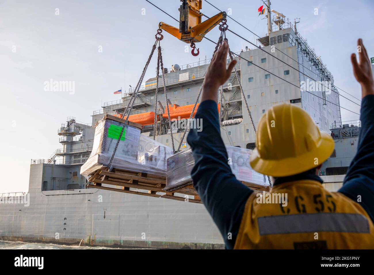 221024-N-TC847-1021 ADRIATIC SEA (Oct. 24, 2022) Boatswain’s Mate ...