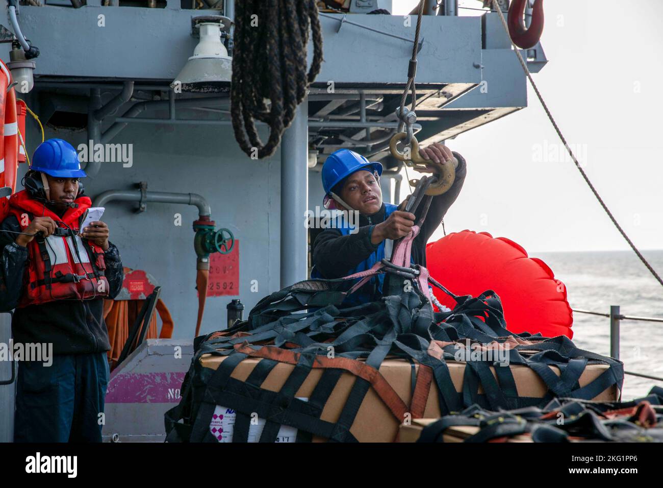221024-N-TC847-1033 ADRIATIC SEA (Oct. 24, 2022) Seaman Amari Keough ...