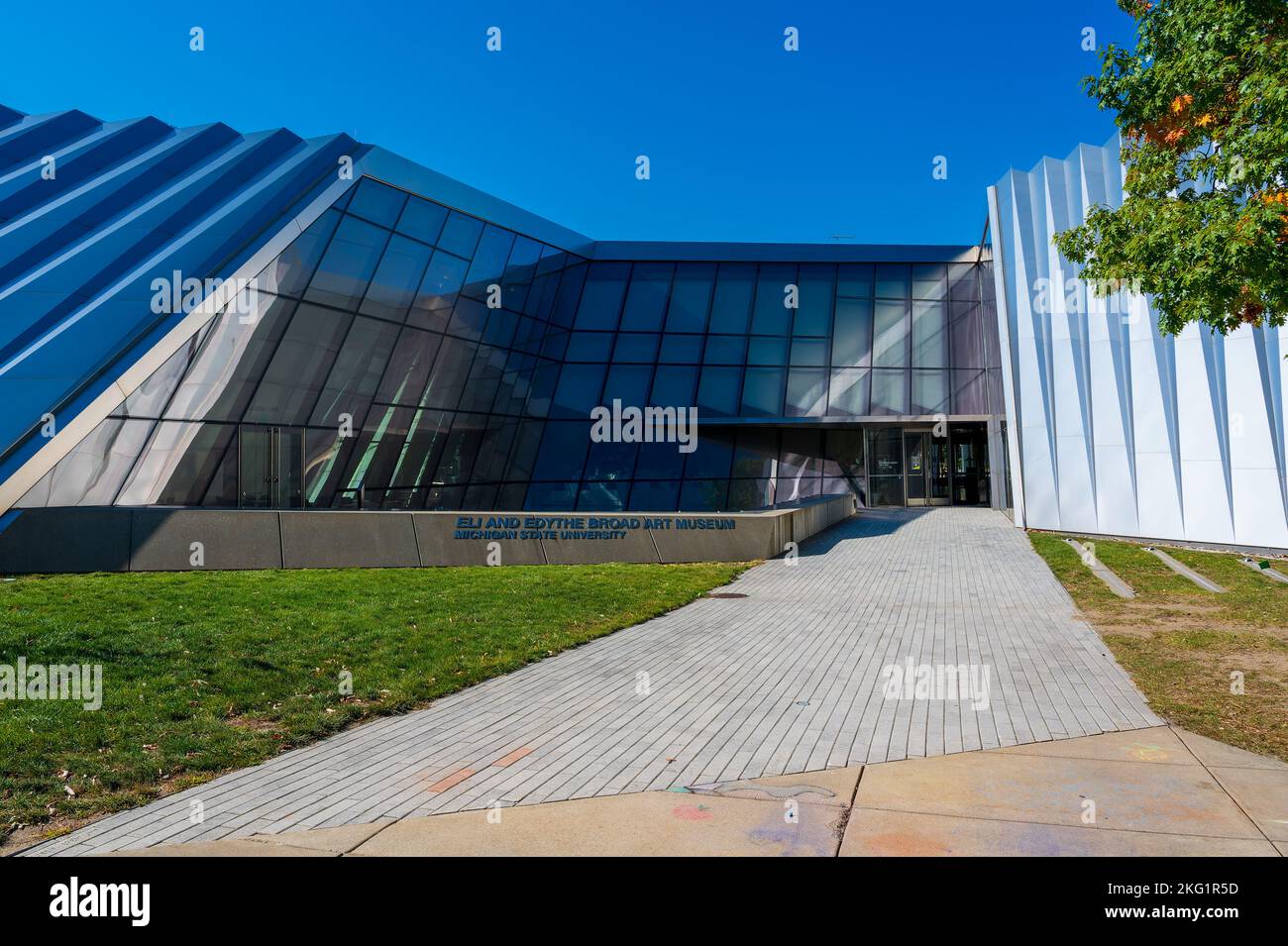 East Lansing MI - October 18, 2022: Entrance of the Broad Art Museum ...