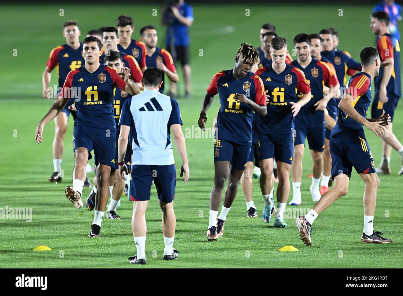 The Spain national football team is training for FIFA World Cup Qatar ...
