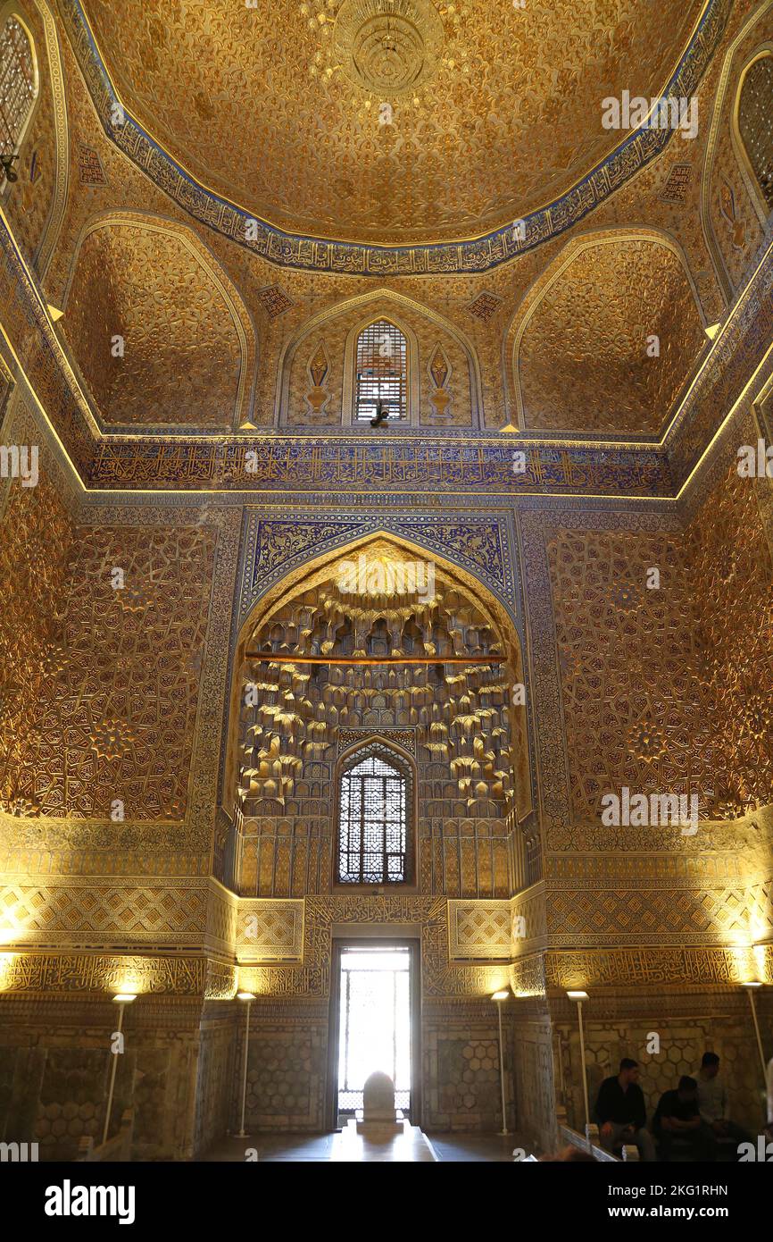 Ziyaratkhana, Muhammad Sultan Mausoleum, Guri Amir, Samarkand ...