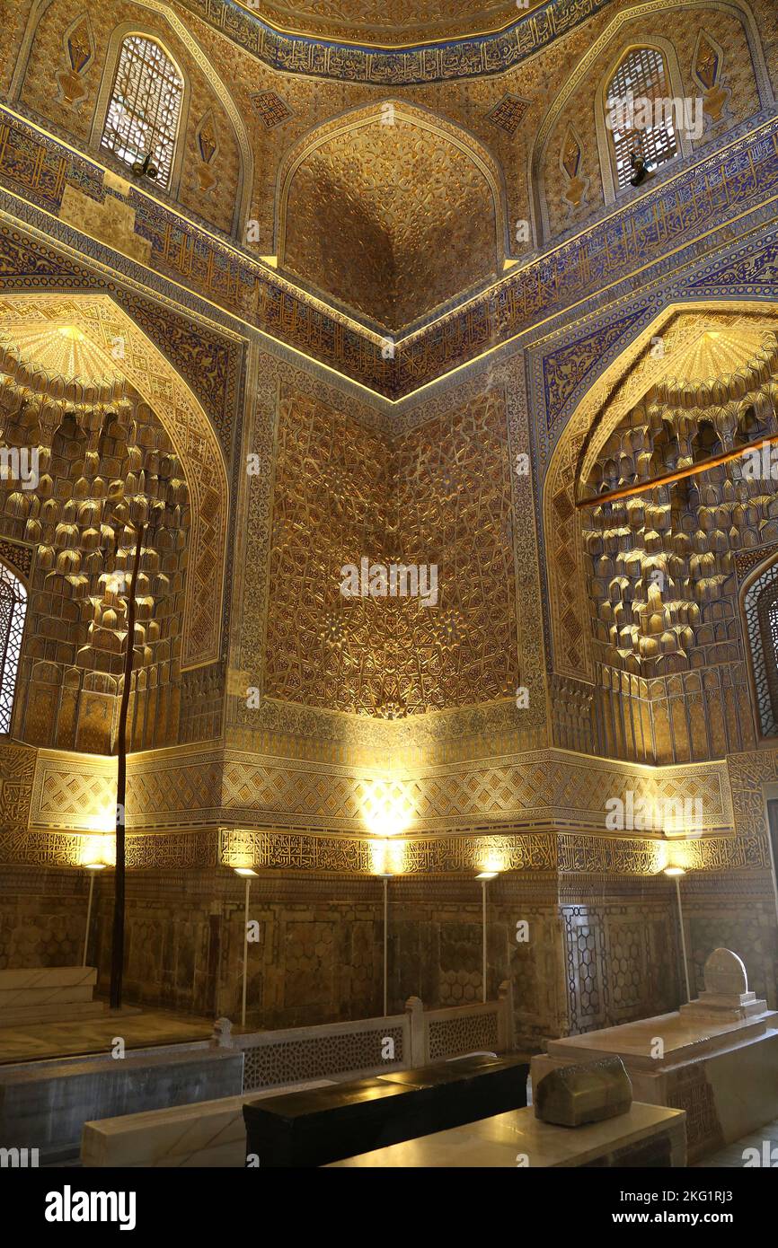 Ziyaratkhana, Muhammad Sultan Mausoleum, Guri Amir, Samarkand ...