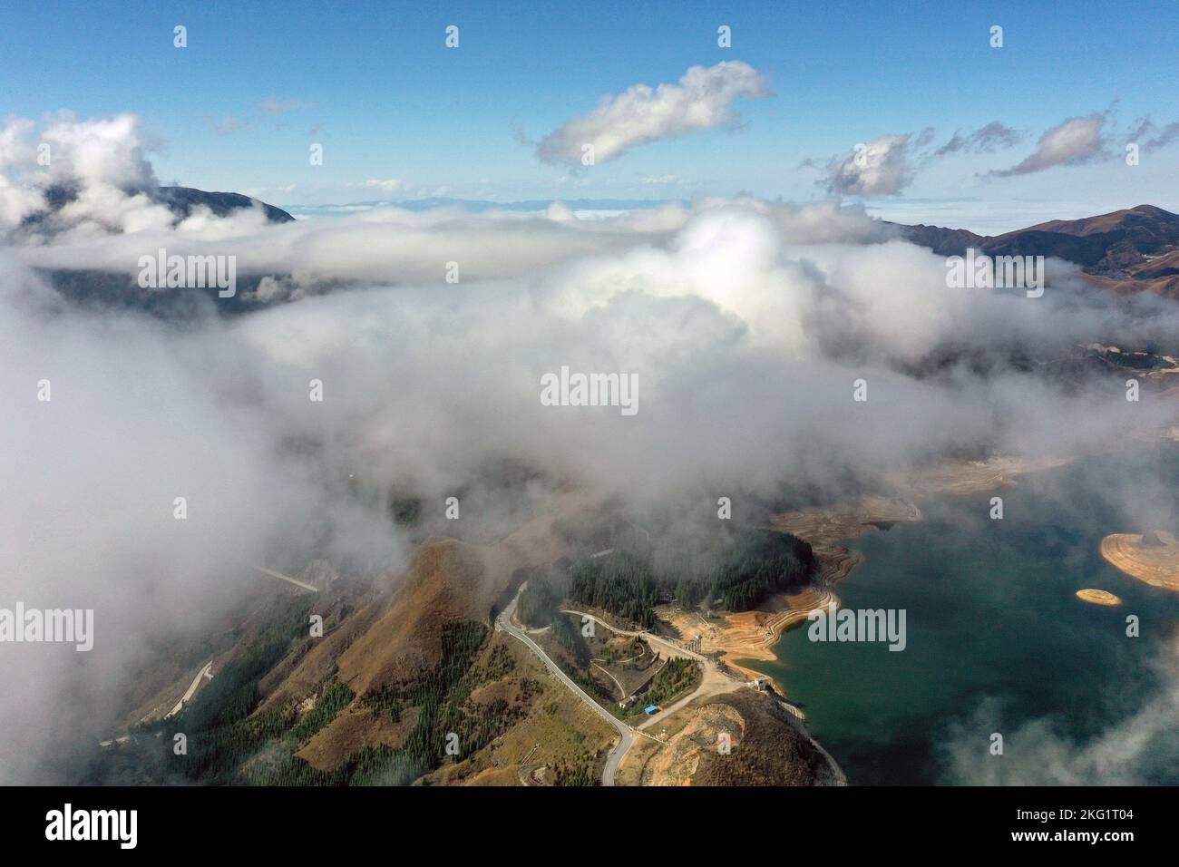 Aerial photos show the splendid views of Tianhu Naitonal Wetland Park ...