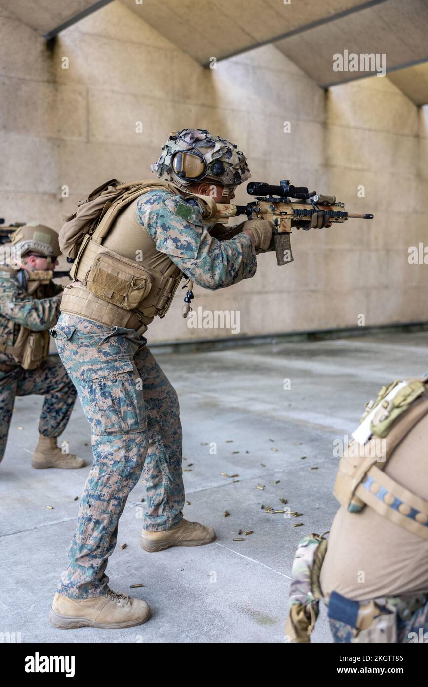 U.S. Marines with the Maritime Special Purpose Force (MSPF), 26th ...
