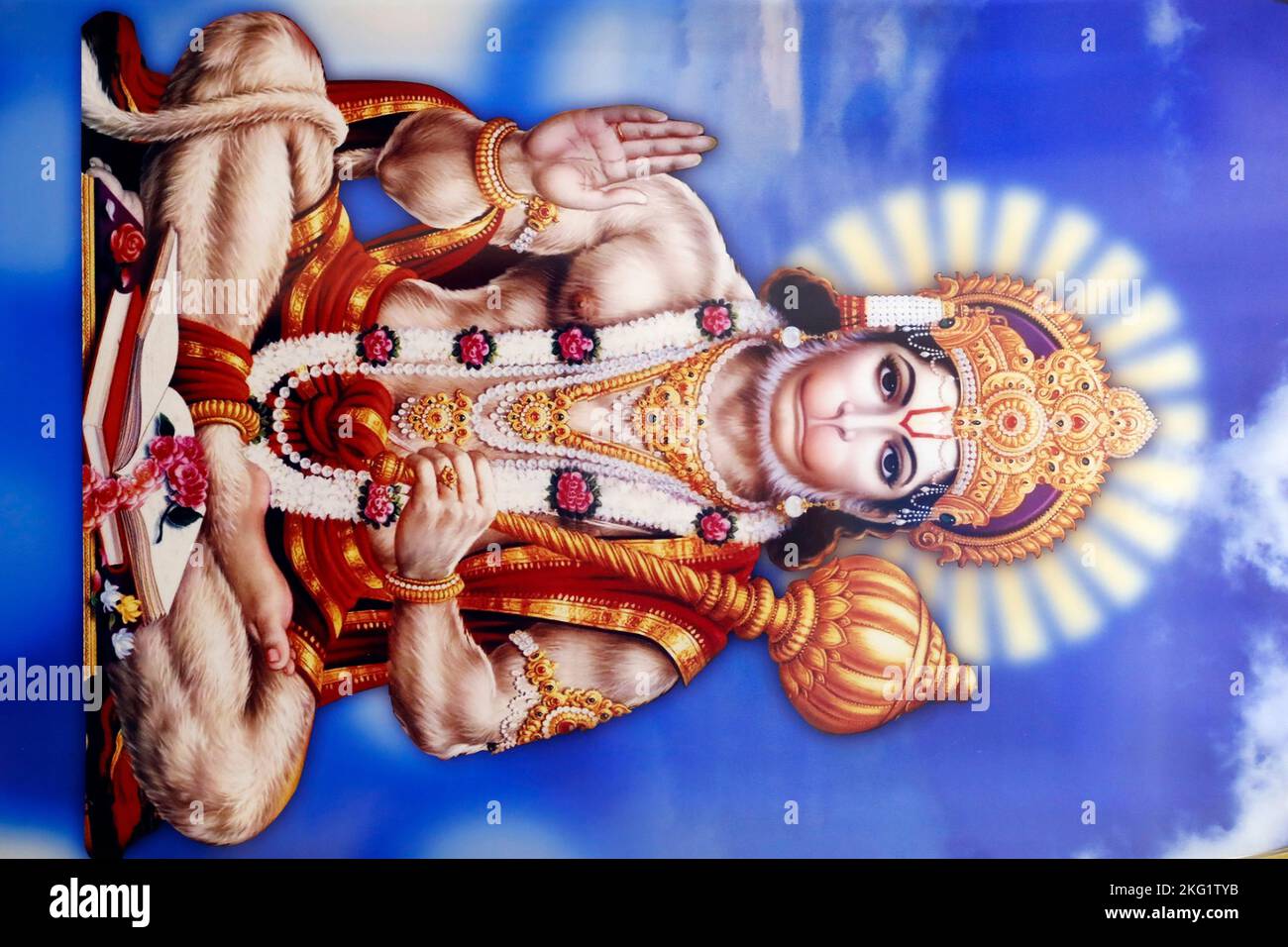 Lord Hanuman, the monkey god in Hindu mythology. Dubai. United Arab ...