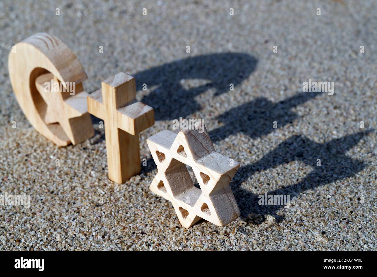 Christianity, Islam, Judaism 3 monotheistic religions. Jewish Star ...