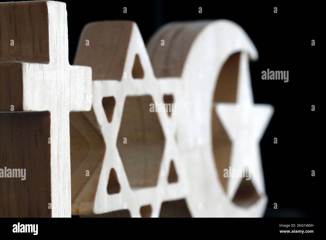 Christianity, Islam, Judaism 3 monotheistic religions. Jewish Star ...