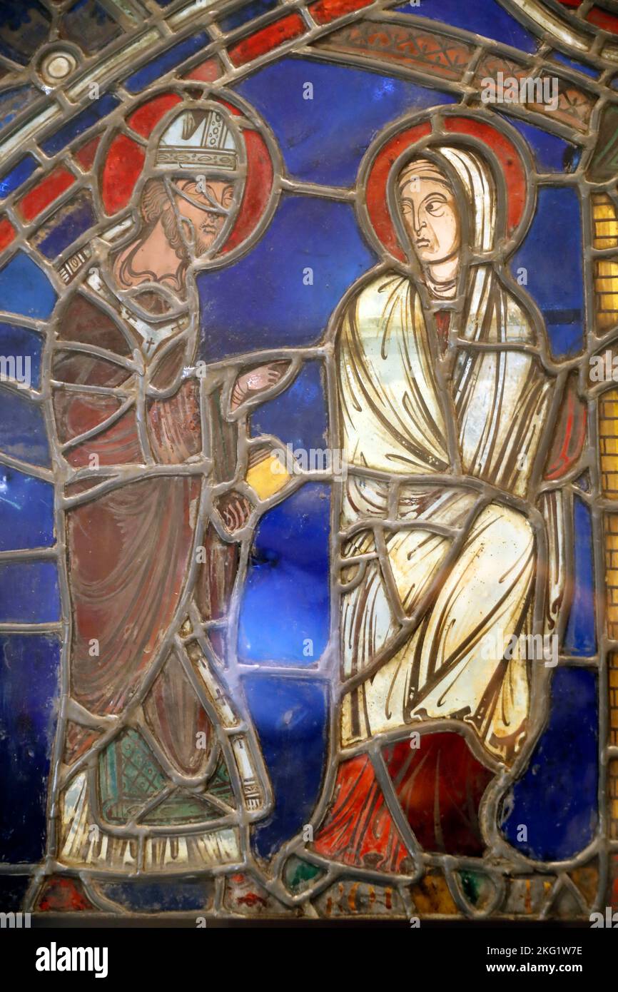 Louvre Abu Dhabi art and civilisation museum. Scenes frome the life of ...