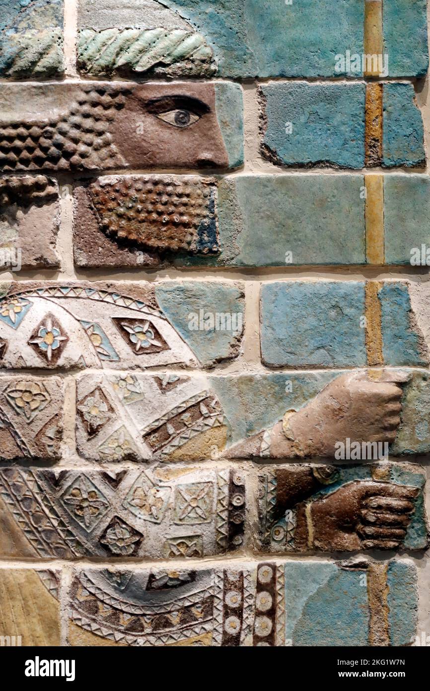 Louvre Abu Dhabi art and civilisation museum. Persian archer ...