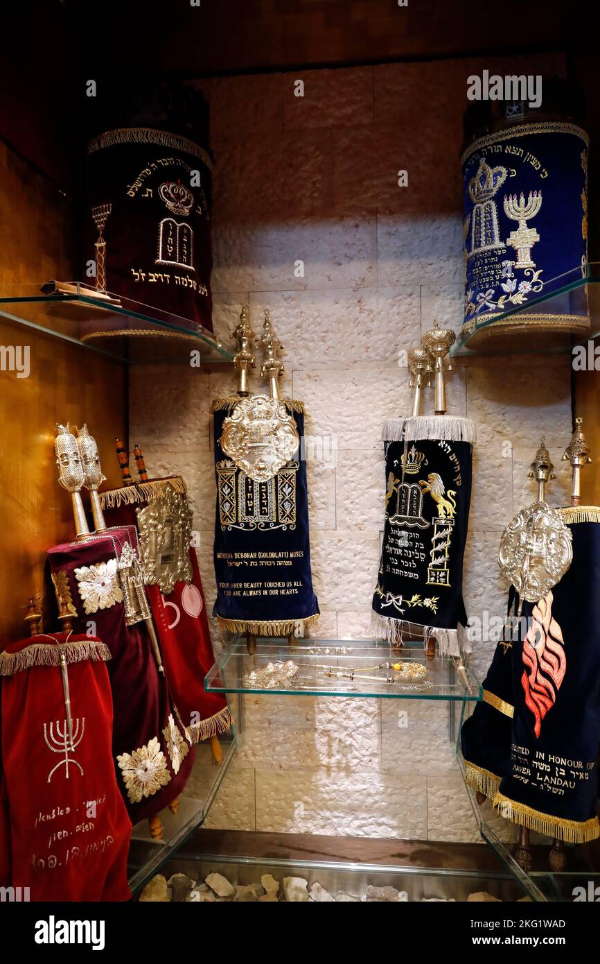 Synagogue of the Liberal Jewish Community of Geneva. The Holy Ark (Aron ...