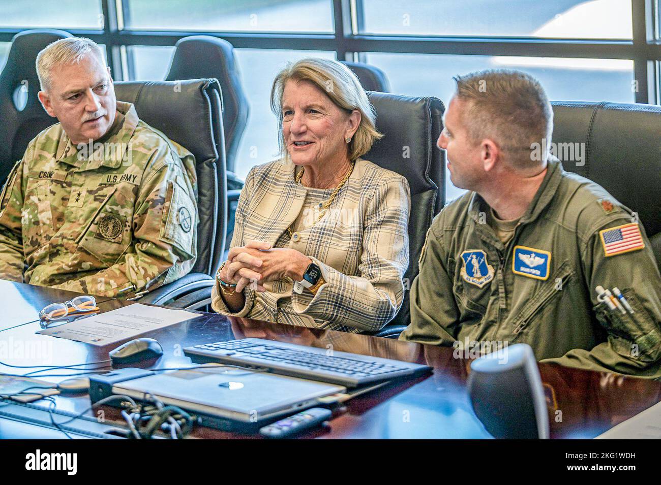 Senator Shelley Moore Capito toured the 130th Airlift Wing, located on ...